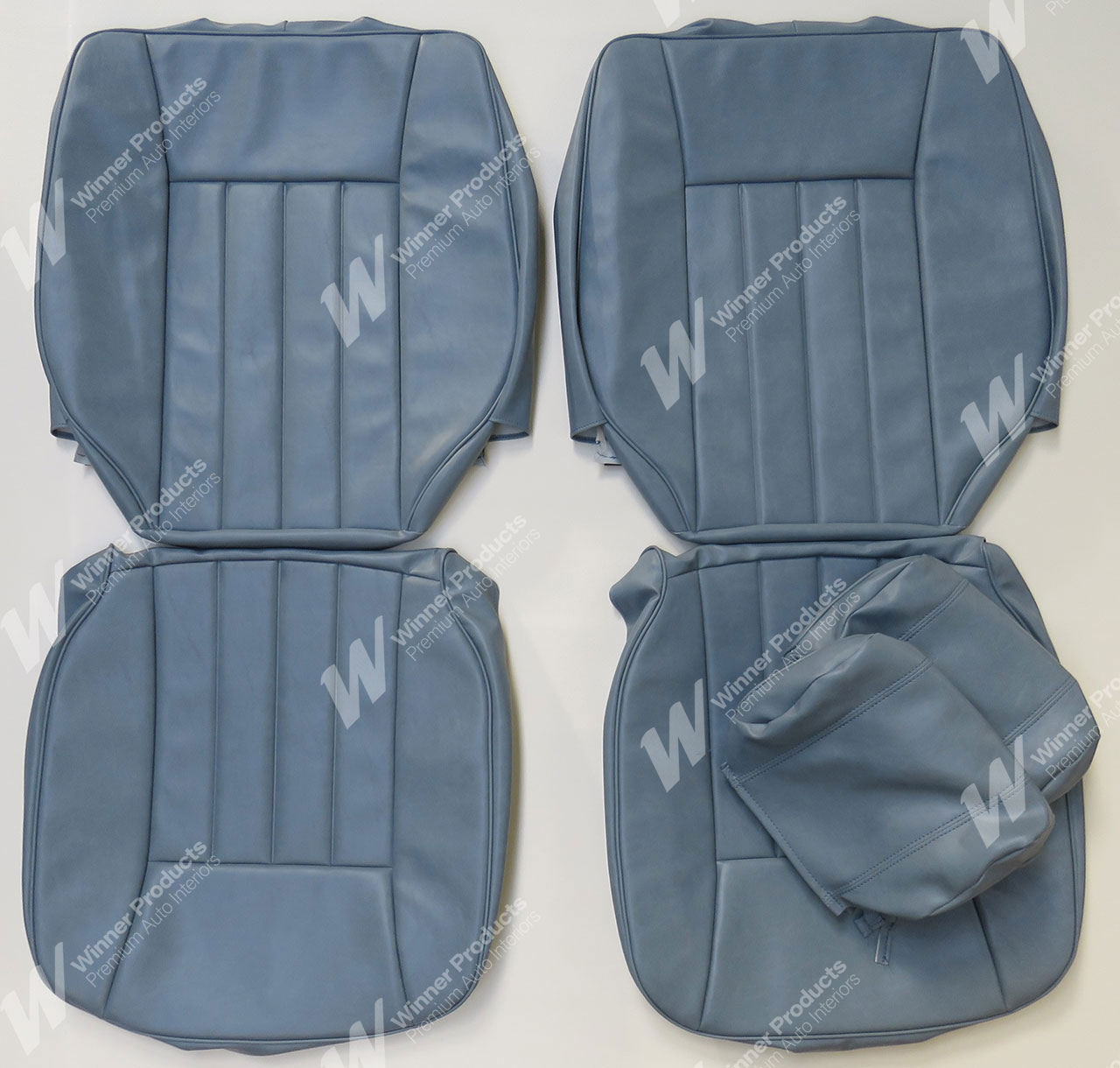 VH SL Commodore Sedan Seat Cover (Front Buckets Only) - Light Blue ...